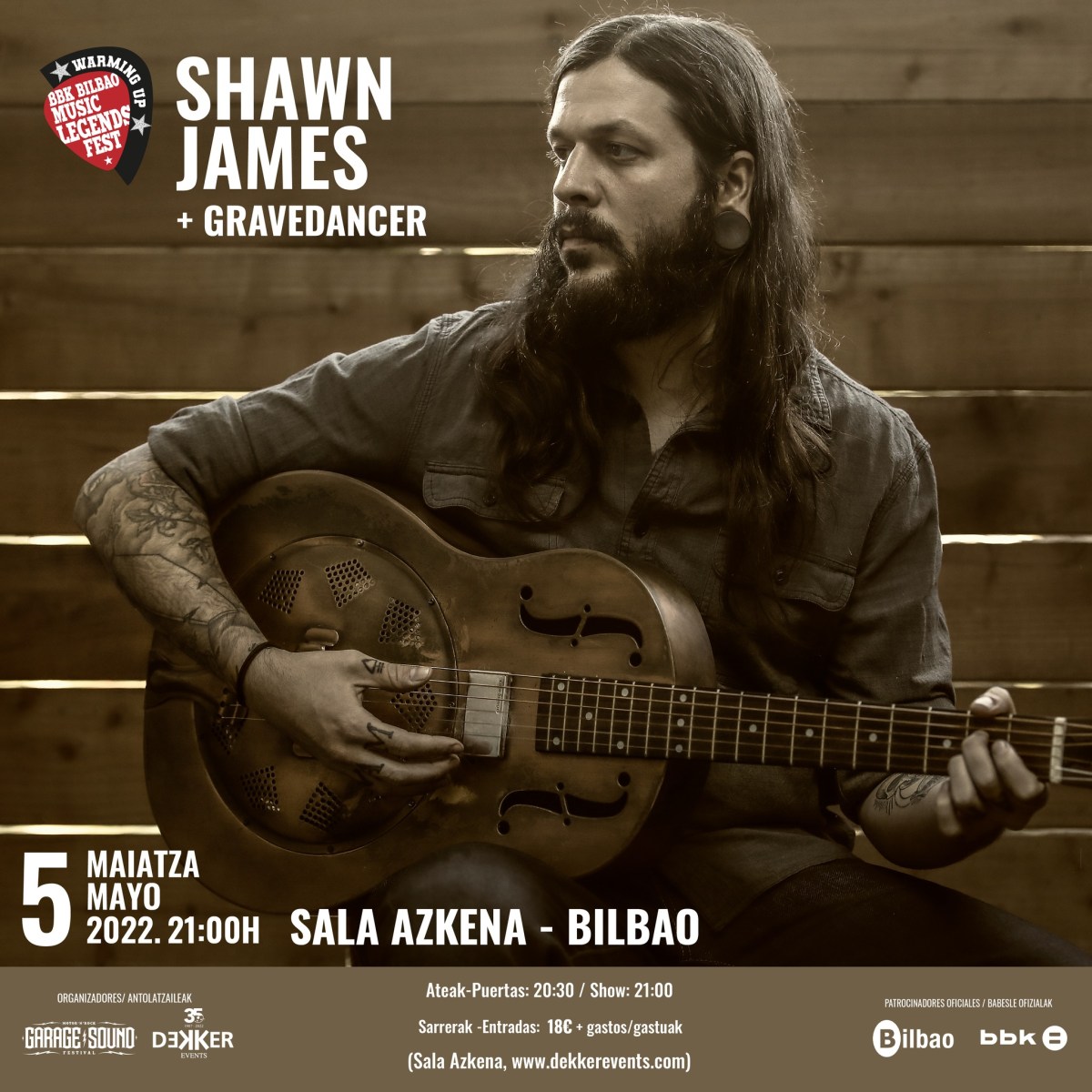 Shawn James inaugura las presentaciones de BBK Music Legends Festival ...